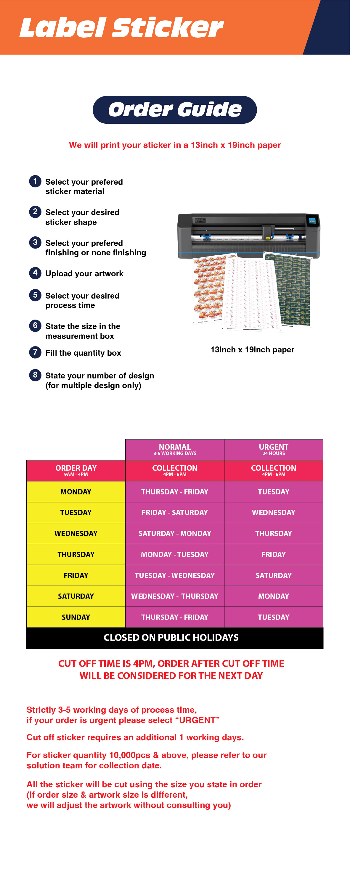 Ultra Colours | Print & Design Company | Printing Product Sticker